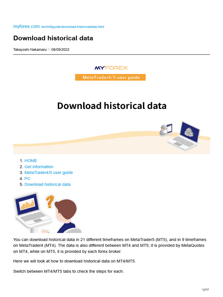 How Download Historical Data On MT4 | PDF | Http Cookie | System Software
