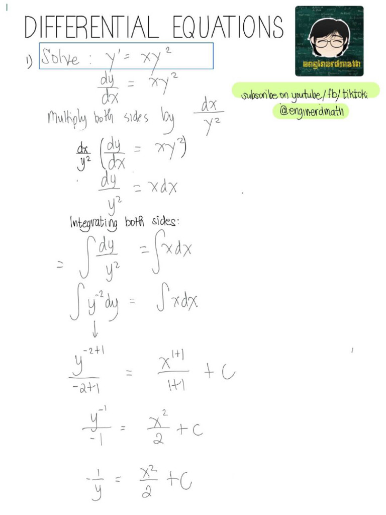 DE Solved Problems | PDF