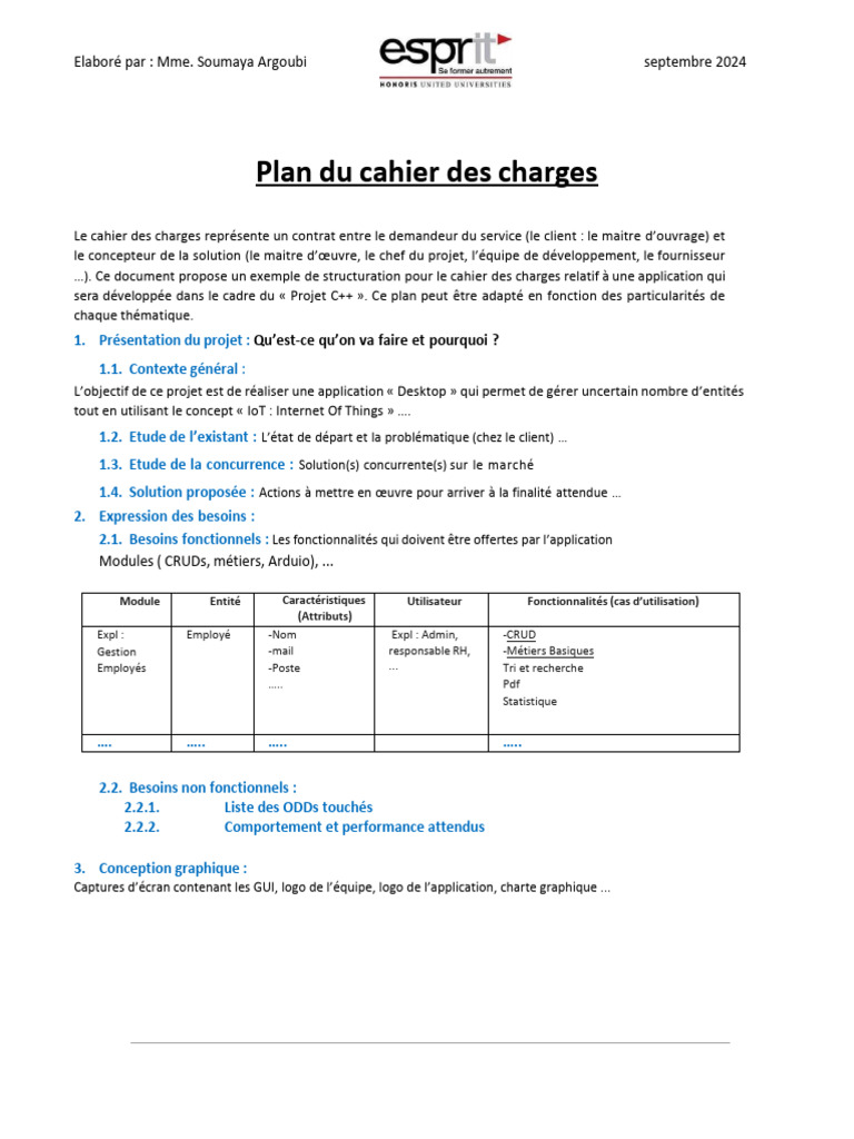 Plan_cahier_des_charges | PDF