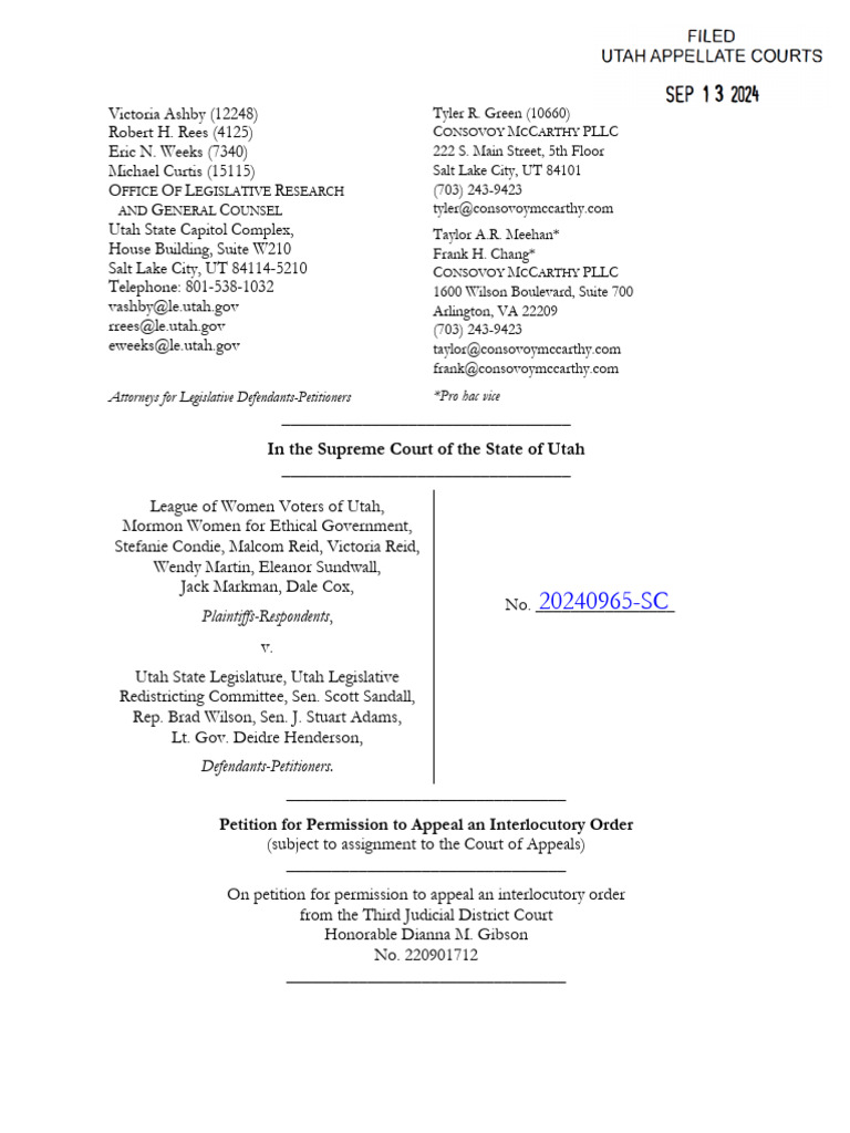 Petition for Permission to Appeal an Interlocutory Order | PDF ... Petition for Permission to Appeal an Interlocutory Order | PDF ...