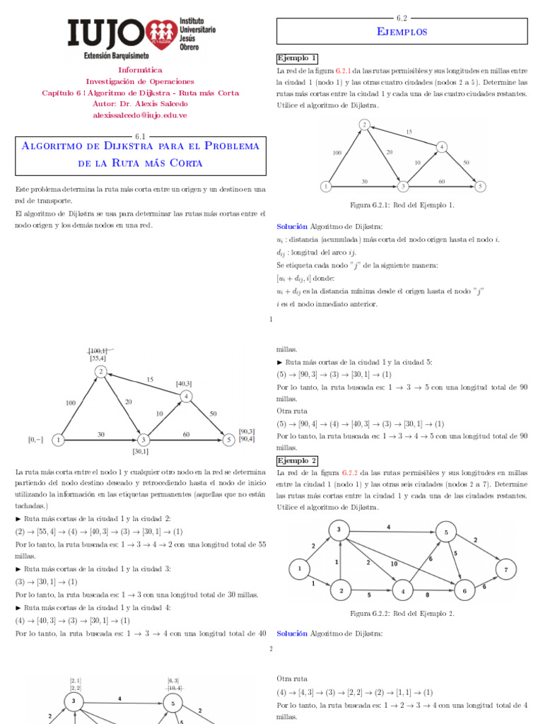 Algoritmo de Dijkstra | PDF Algoritmo de Dijkstra | PDF