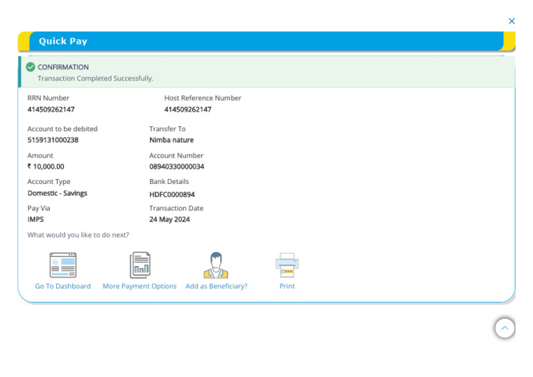 Quick Pay - Canara Bank | PDF