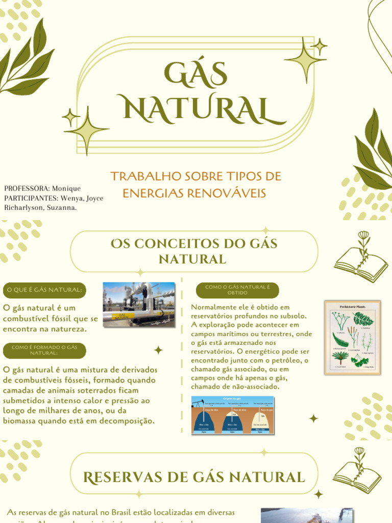 Gás Natural: Formação, Vantagens e Usos | PDF | Gás natural ...
