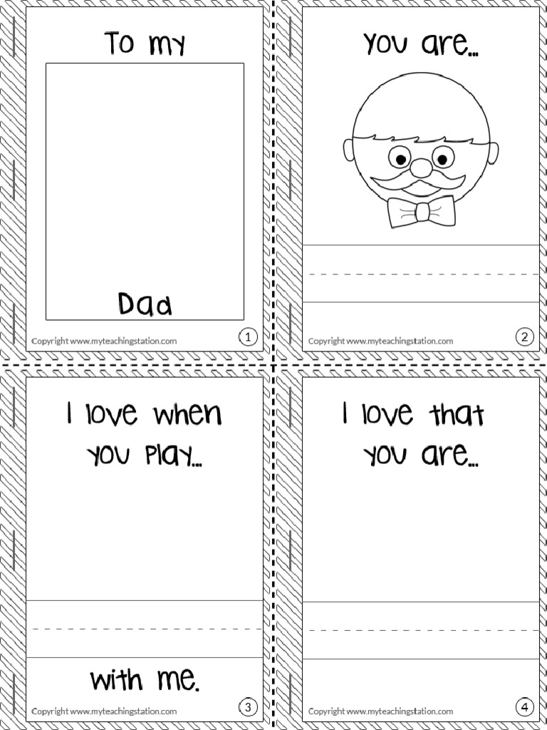 Fathers Day Minibook | PDF