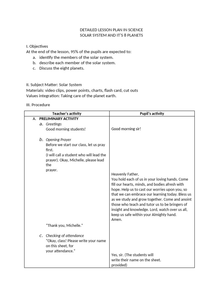 Detailed Lesson Plan in Science | PDF