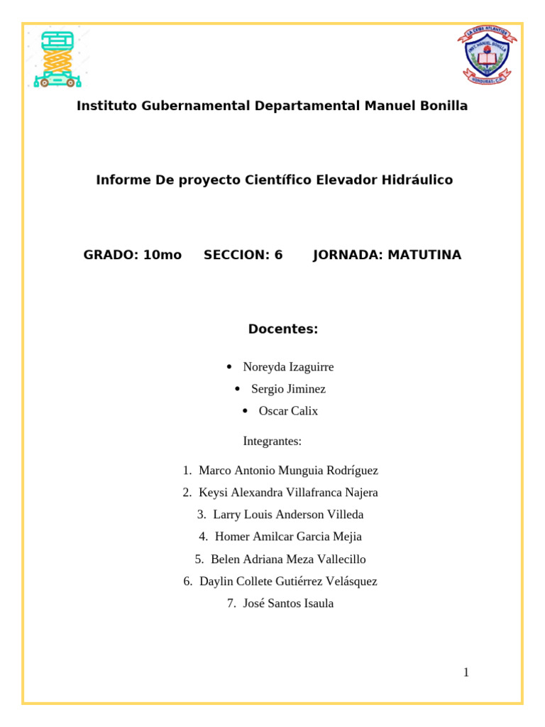 informe proyecto | PDF