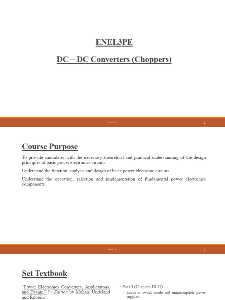Lect04 - NonIsolated - Chopper V2 - Enhanced | PDF