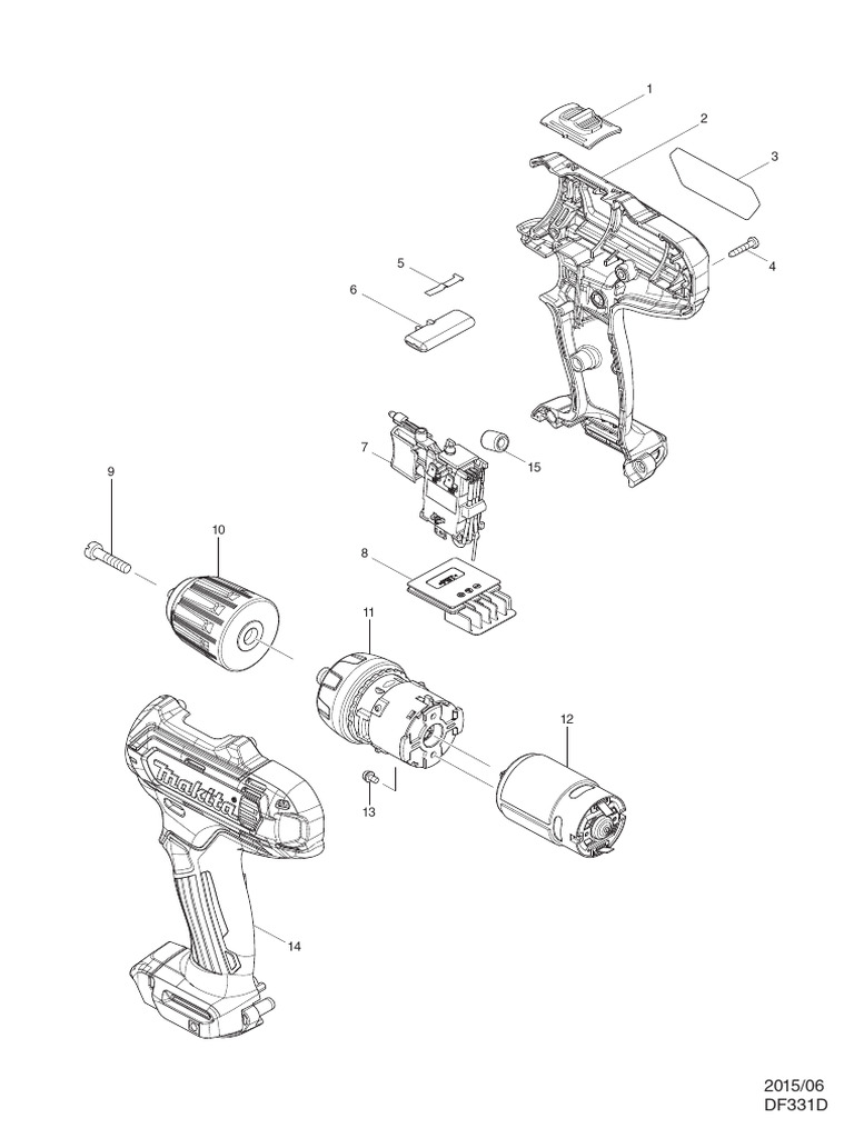 Makita DF331D DF331D Illustrations | PDF
