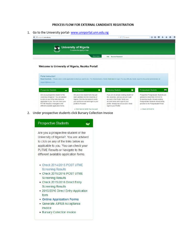 Process Flow For External Candidate Registration | PDF