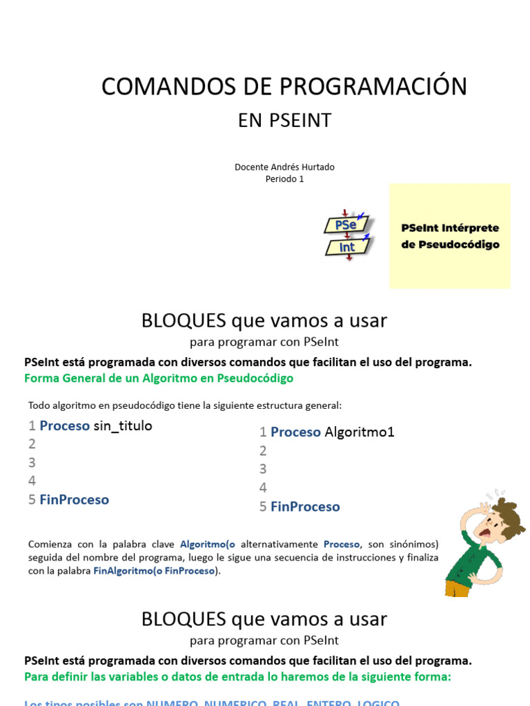 Comandos - PSeInt | PDF