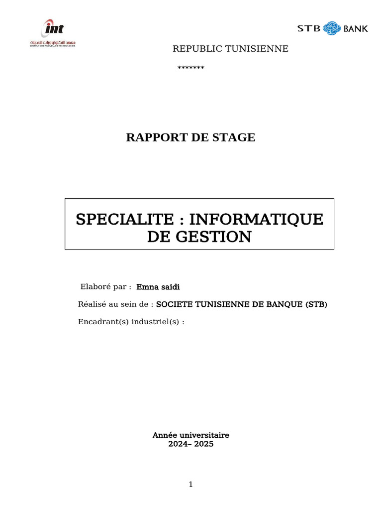 Rapport | PDF