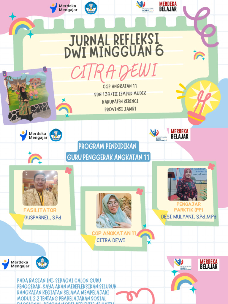 Jurnal Refleksi Dwimingguan 6 CITRA DEWI | PDF