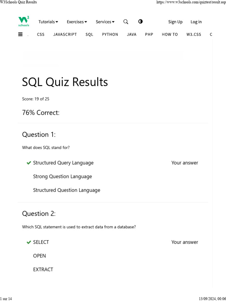 SQL Test | PDF