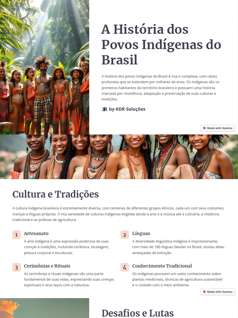 A Historia Dos Povos Indigenas Do Brasil | PDF