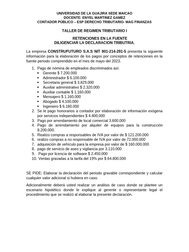 4. TALLER FORM 350 | PDF