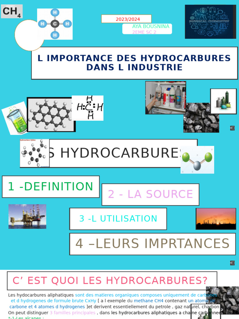 L Importance Des Hydrocarbures Dans L Industrie | PDF