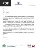 Earthquake and Fire Drill Letter Request | PDF