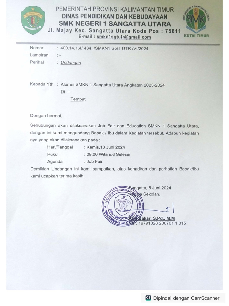 Undangan Job Dan Edu Fair | PDF