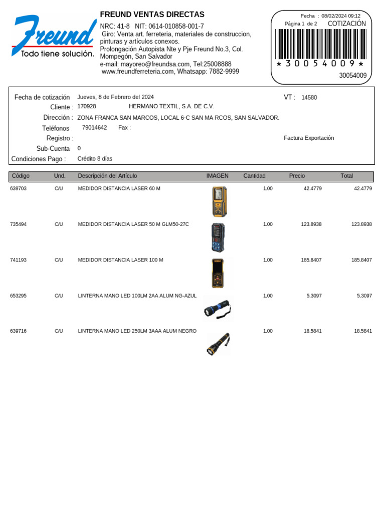 Co Freund 30054009 | PDF