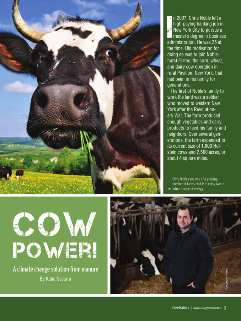 Cow Power A Climate Change Solution From Manure | PDF