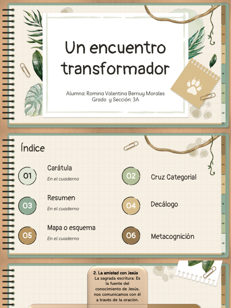 Tema #6 Un Encuentro Transformador - Romina Bernuy - 3A | PDF