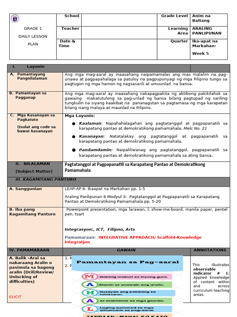 COT-AP-6-Q4-W5 | PDF