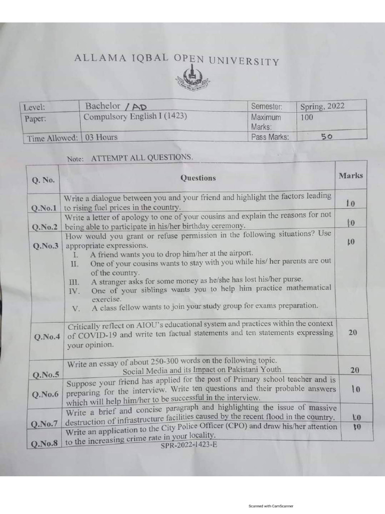 1423-past-paper-2022-2023 | PDF