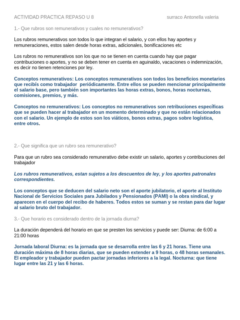 Actividad Practica Repaso U 8 | PDF