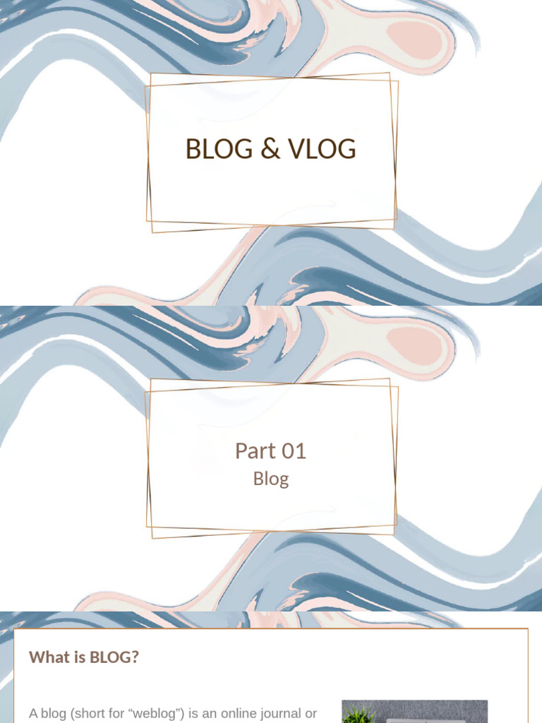 Blog & Vlog | PDF