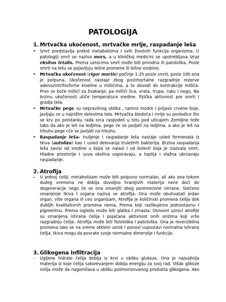 Patologija PDF Free | PDF