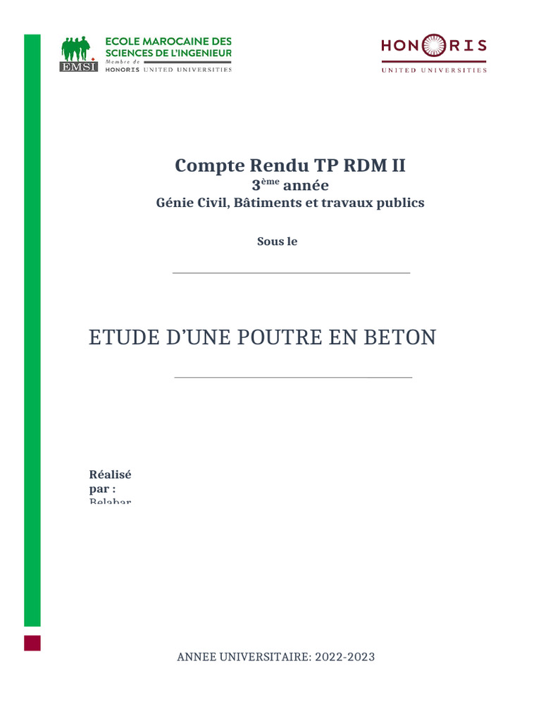 Rapport 2 TP RDM | PDF