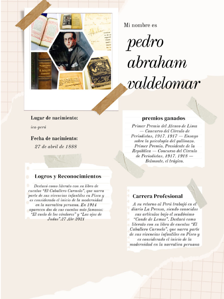 Pedro Abraham Valdelomar Nació en Ica | PDF
