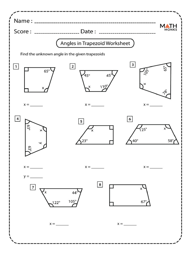 Trapezoid-Angles-Worksheet | PDF