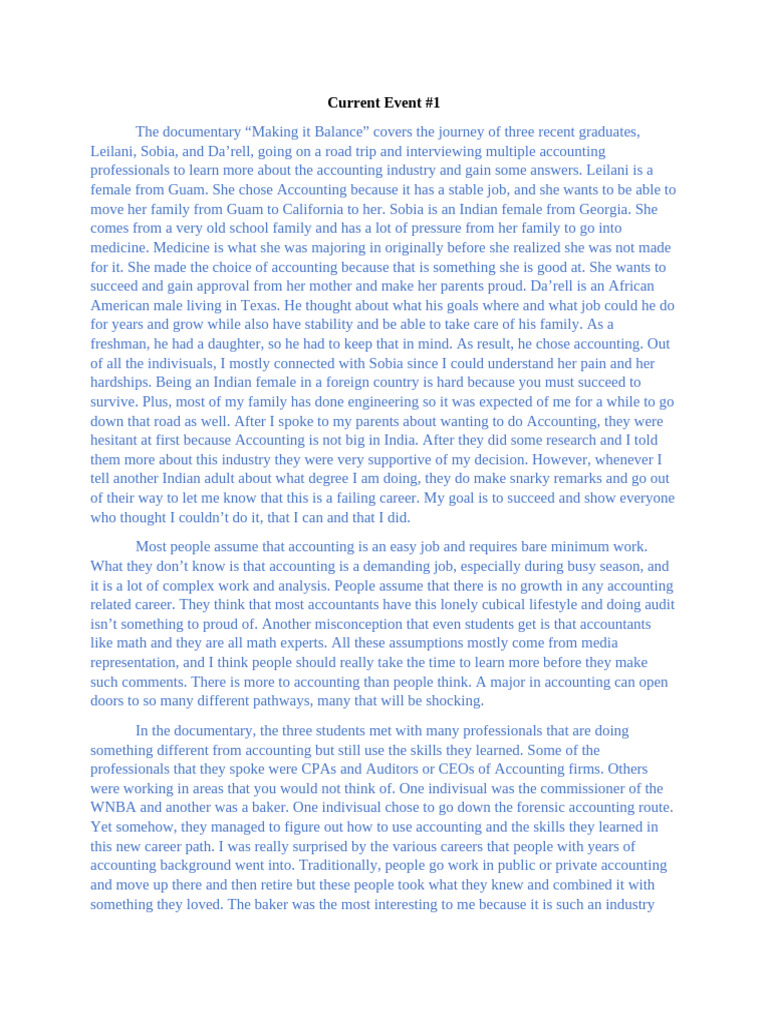 Current Event #1 | PDF