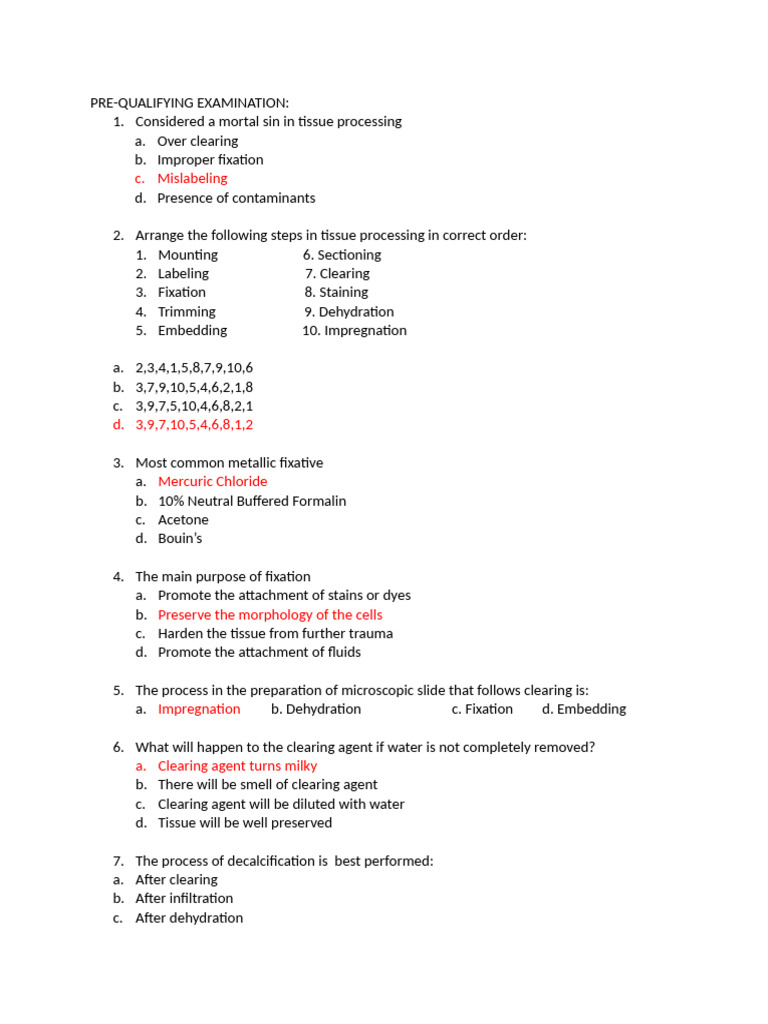 HP Exam | PDF