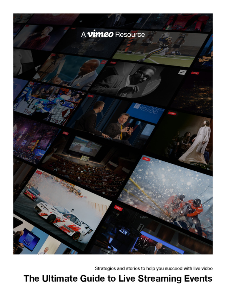 Ultimate Guide To Livestreaming Vimeo | PDF