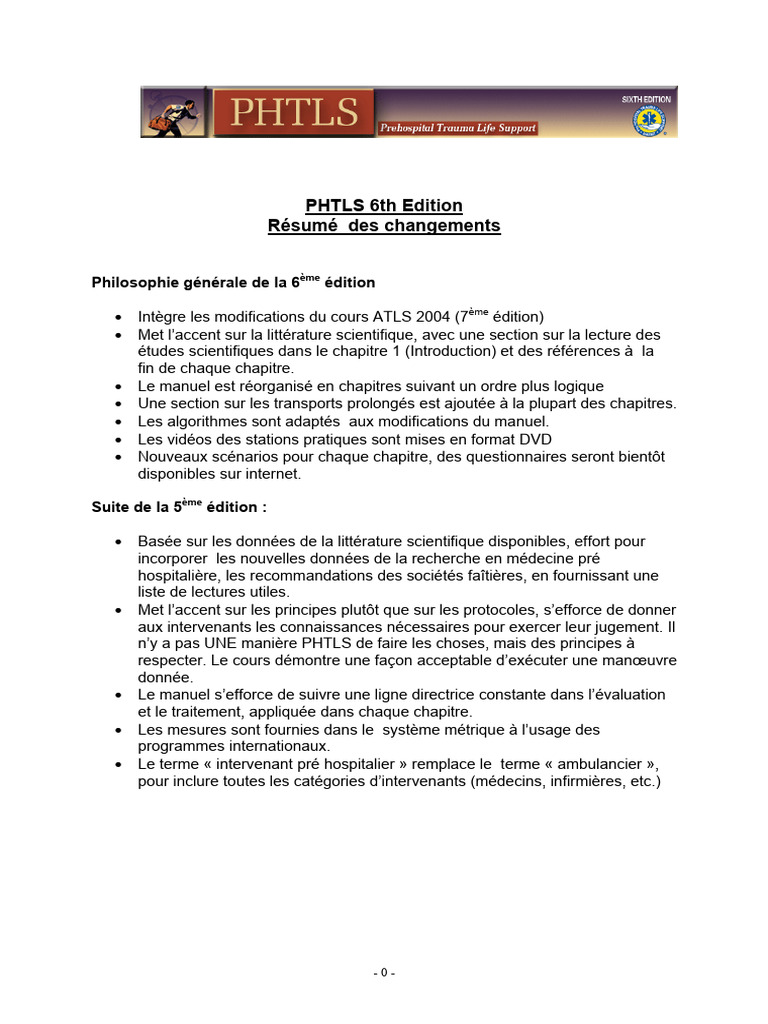 PHTLS 6e Edition | PDF