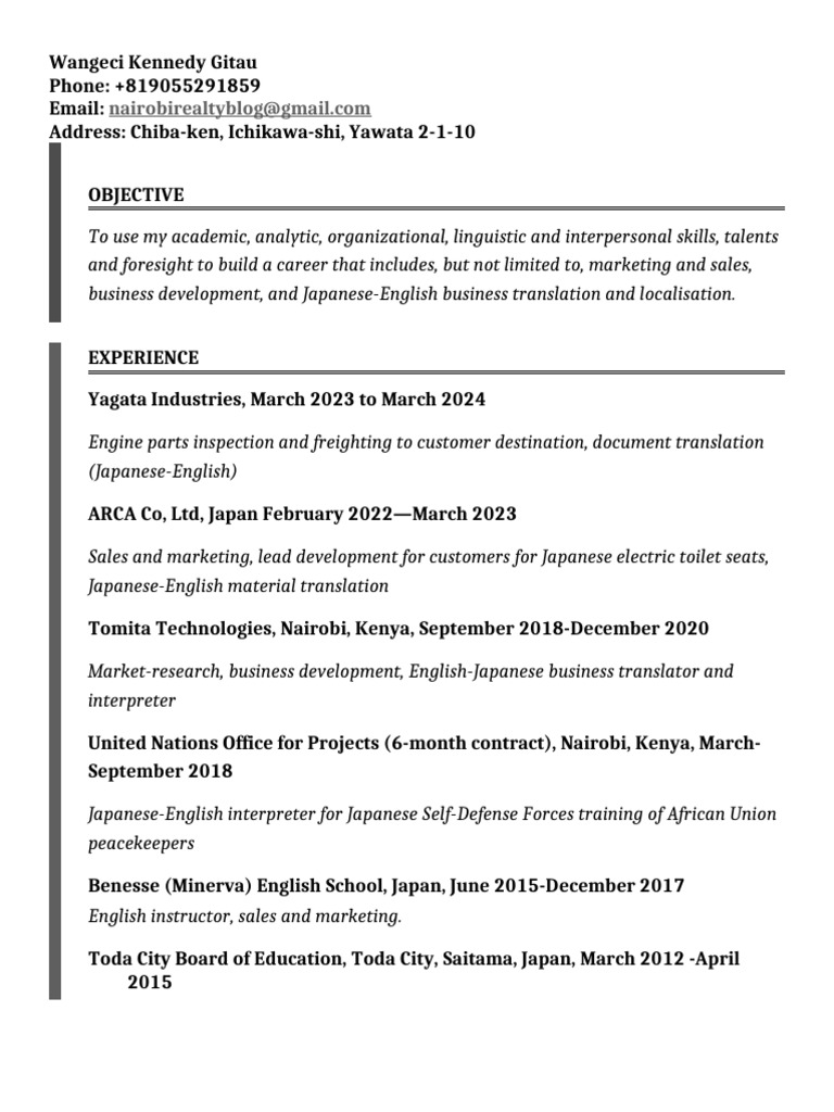 Bilingual Marketing and Sales Expert Resume | PDF | Career & Growth ...