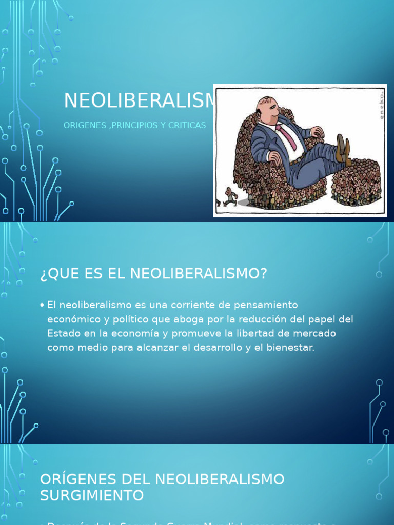NEOLIBERALISMO | PDF