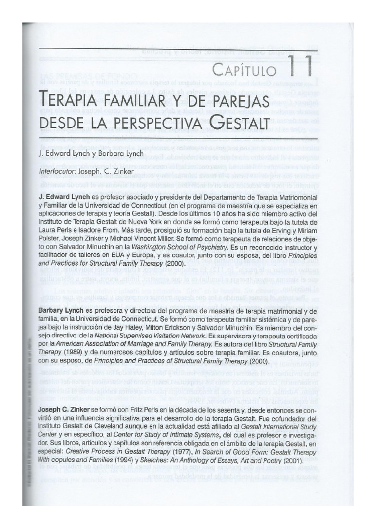 CAP 11 Terapia Familiar y de Parejas | PDF
