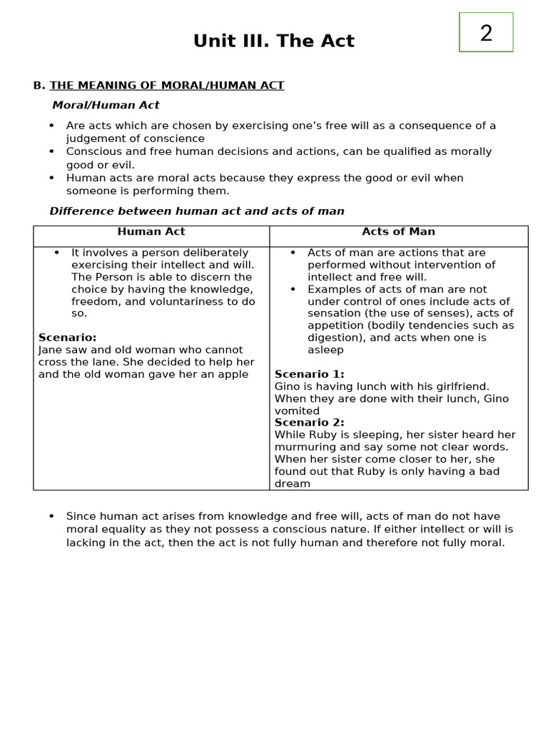 The Moral Act | PDF