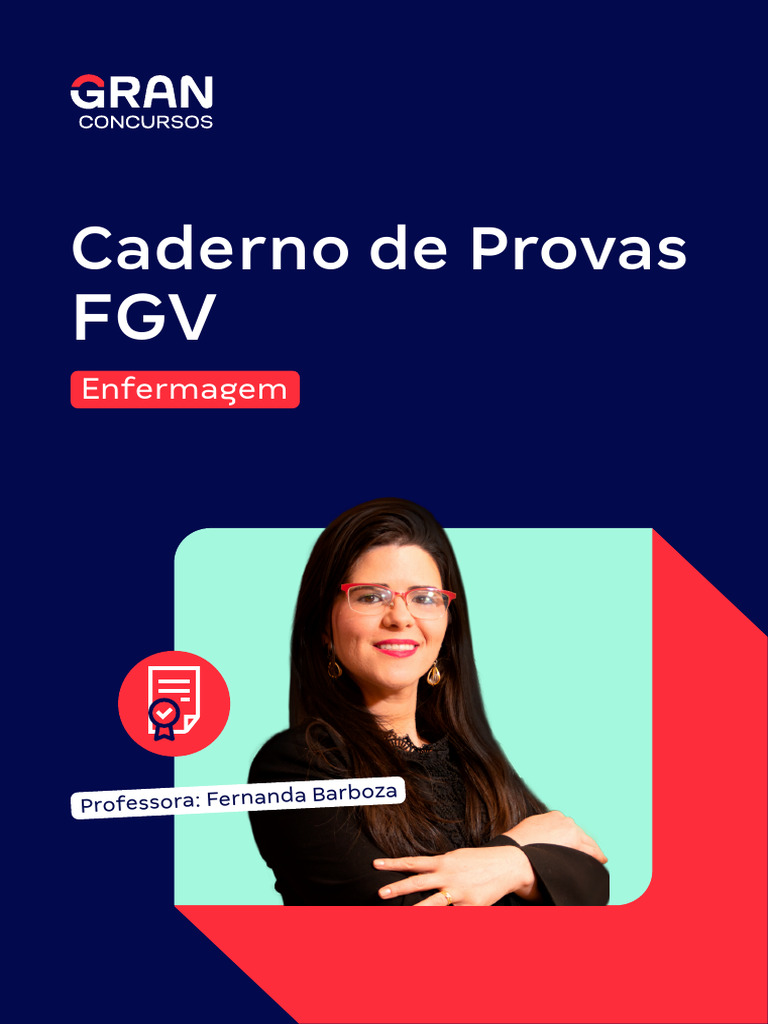 Caderno de Provas FGV para Area de Enfermagem 1 | PDF