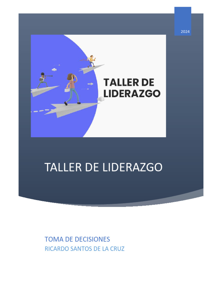 Toma de Decisiones Taller de Liderazgo Punto 2 | PDF