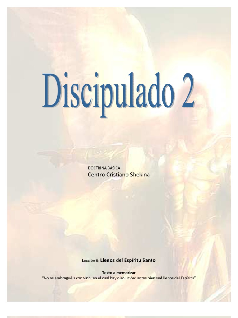 Discipulado 2 | PDF | Oración | espíritu Santo