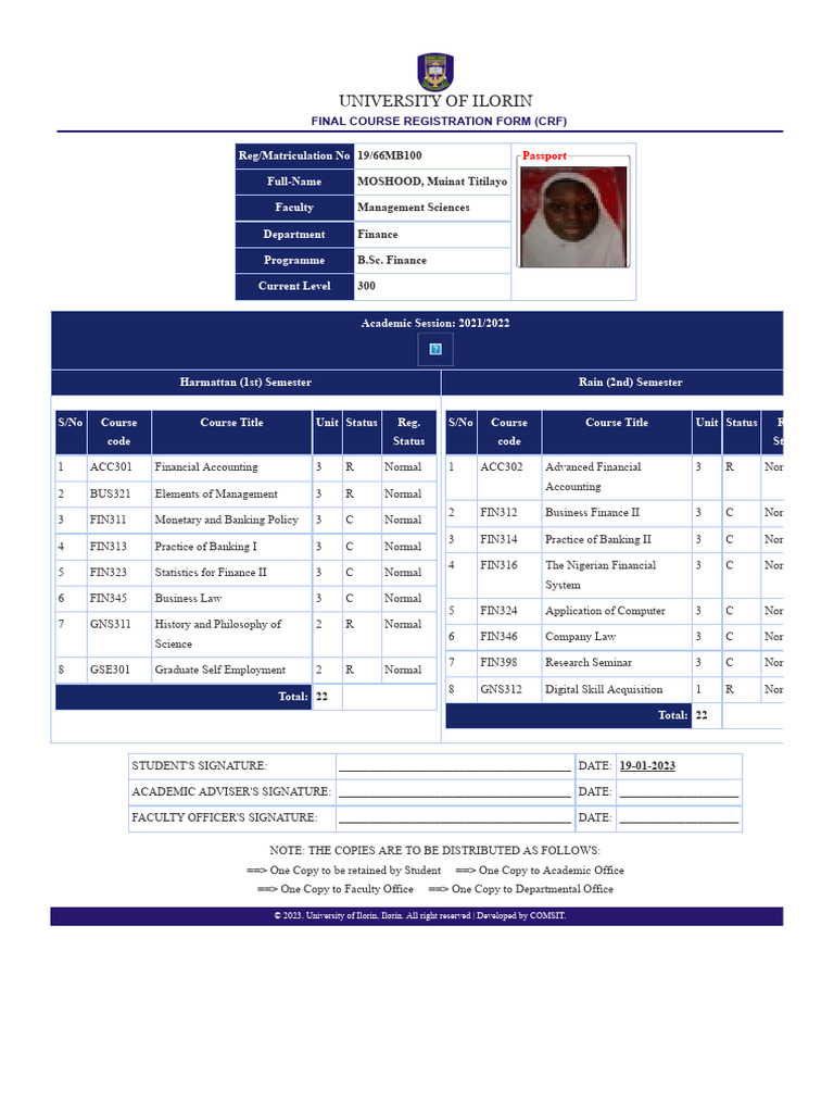 University of Ilorin - Instruction | PDF | Business | Economies