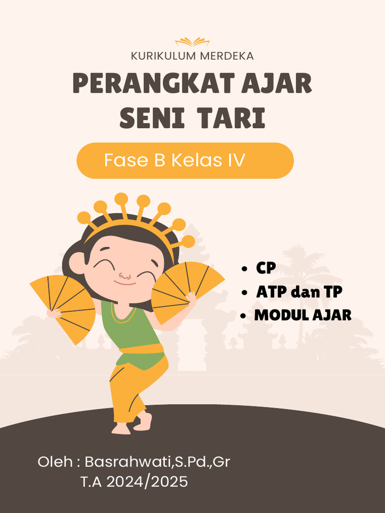 Modul Ajar Seni Dan Budaya Dokumen Kuning Cokelat Ilustratif | PDF