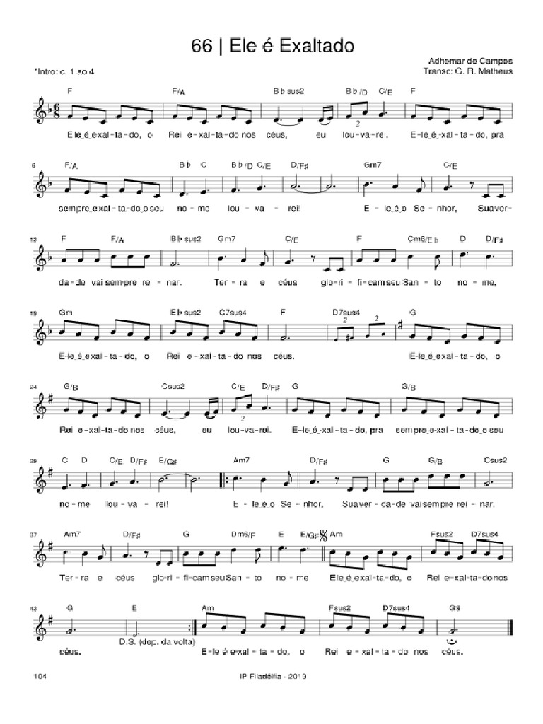 Ele É Exaltado - Solo | PDF