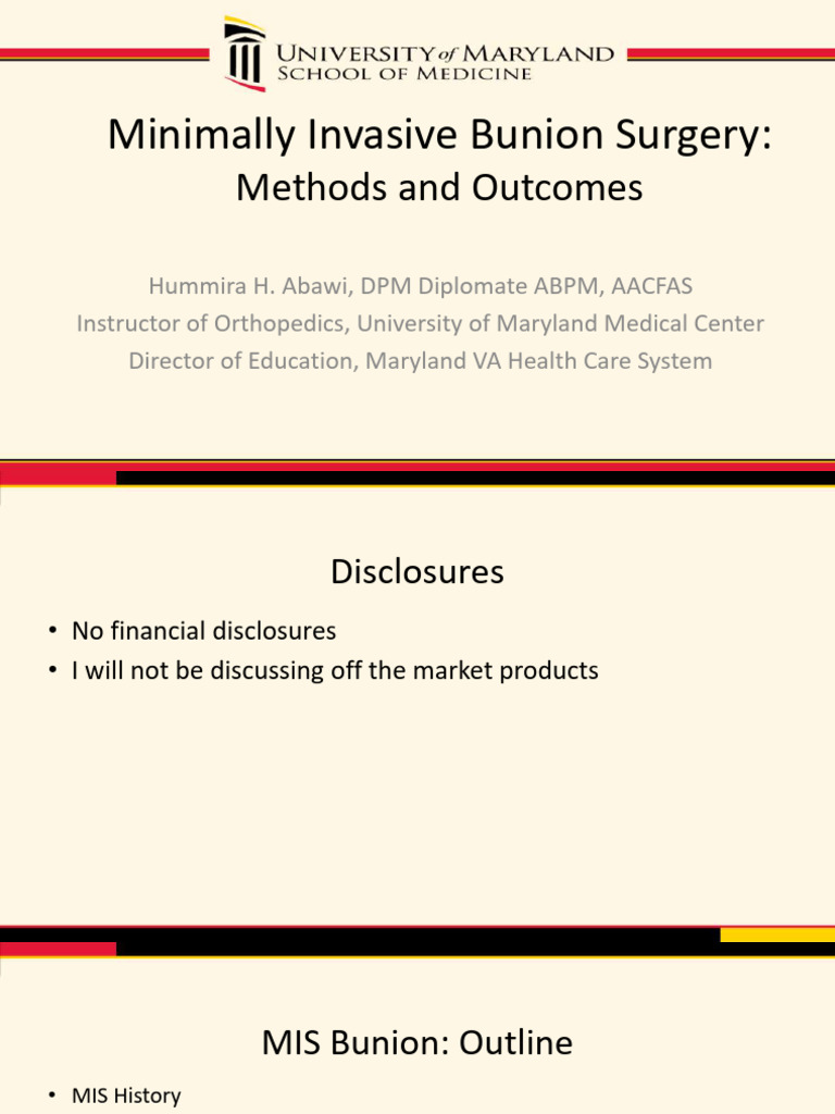 APMA MIS Bunions | PDF
