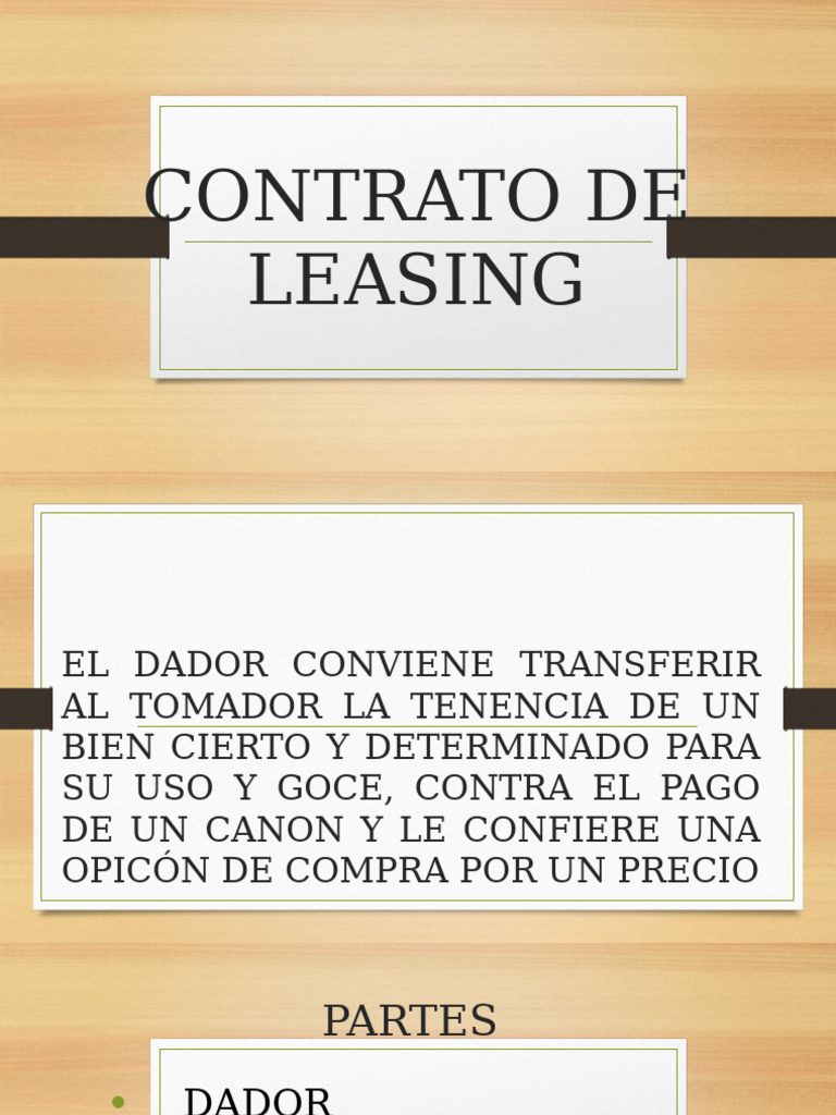 Contrato de Leasing | PDF
