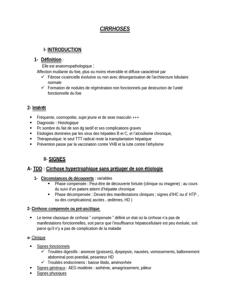 CIRRHOSES | PDF